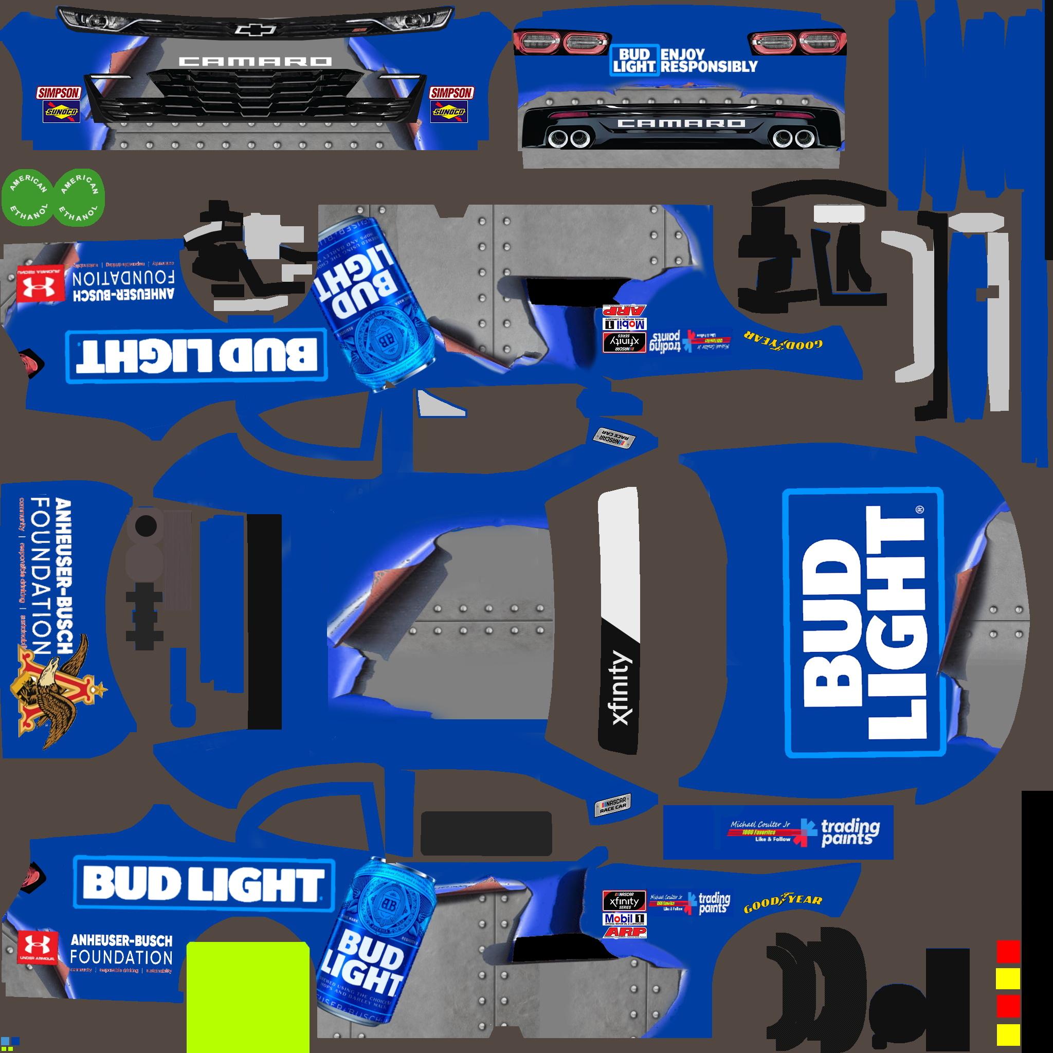 Bud Light Peel back Skin by Michael Coulter J. - Trading Paints