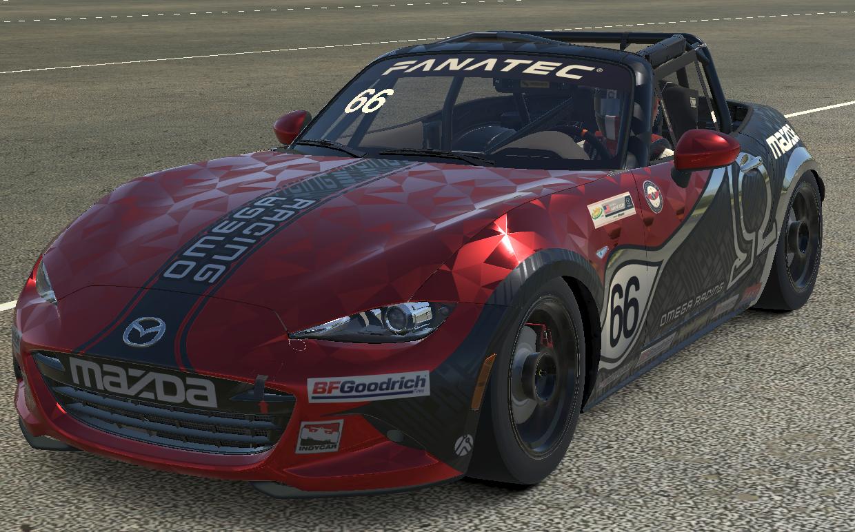 Red Black Omega Racing Global Mazda MX-5 Cup by Adnan A. - Trading Paints