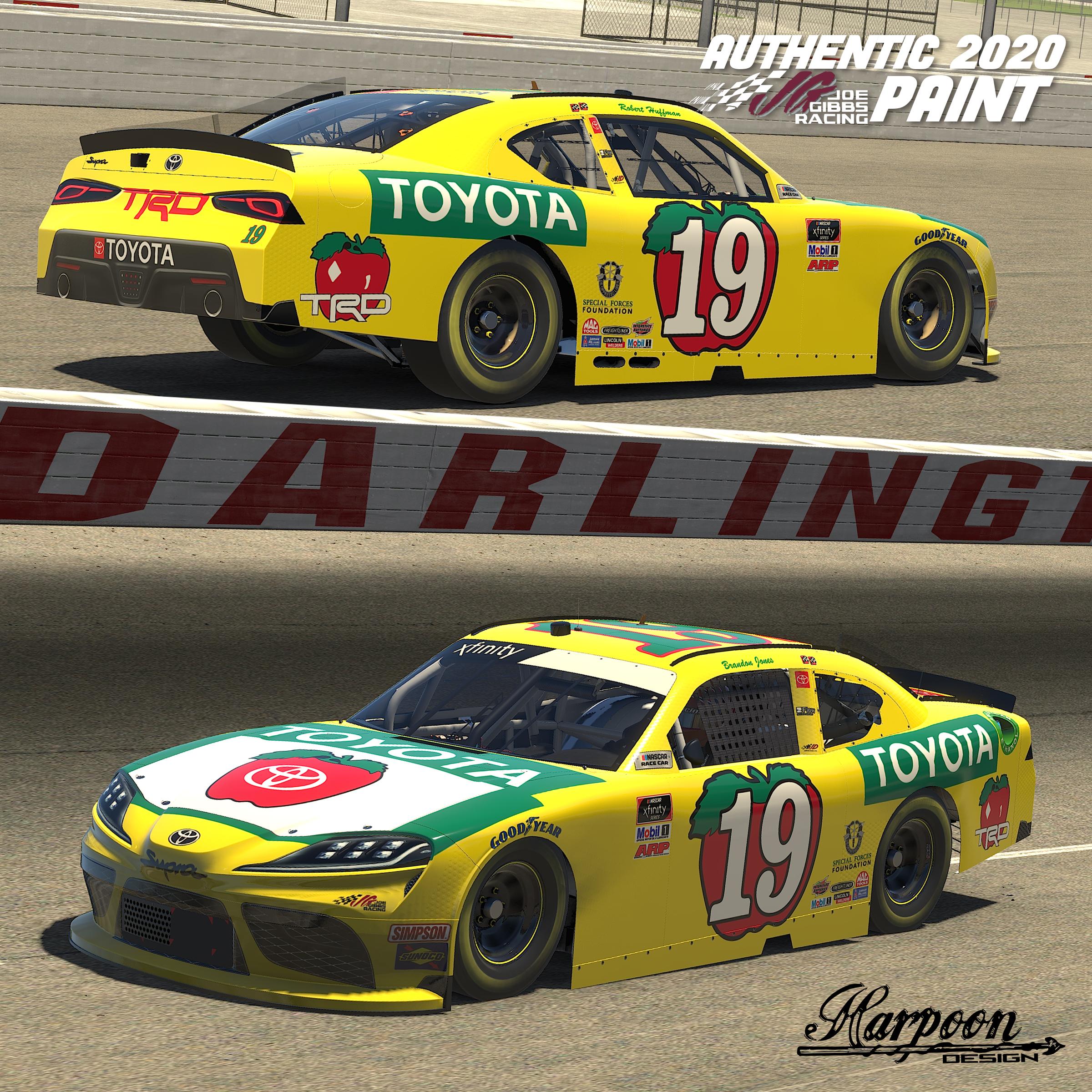 2020 Brandon Jones Throwback Toyota Supra no num by Brantley Roden ...