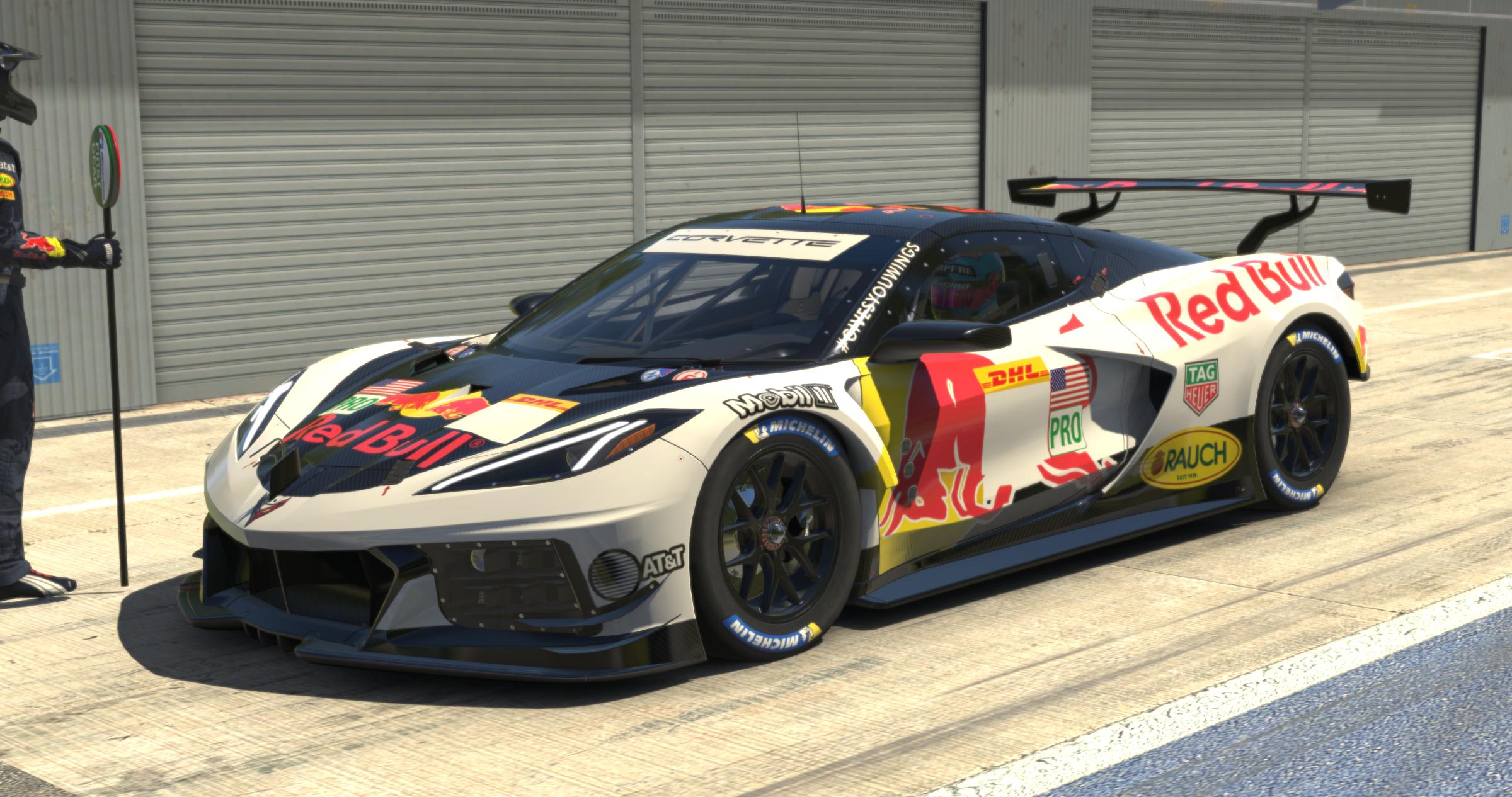 Red Bull Corvette C8R GTE White Carbon by Chris H. - Trading Paints
