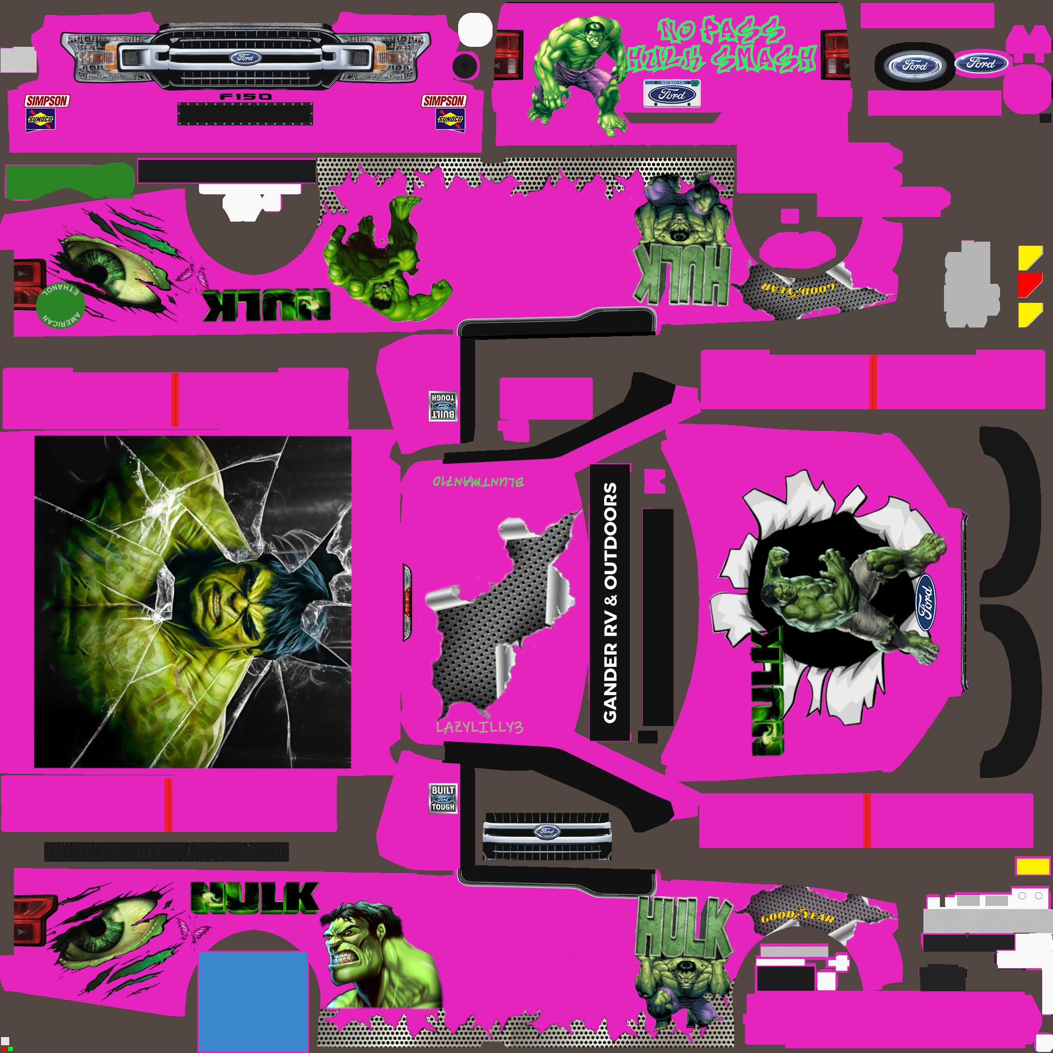 hulk Ford F150 by Michelle L. - Trading Paints