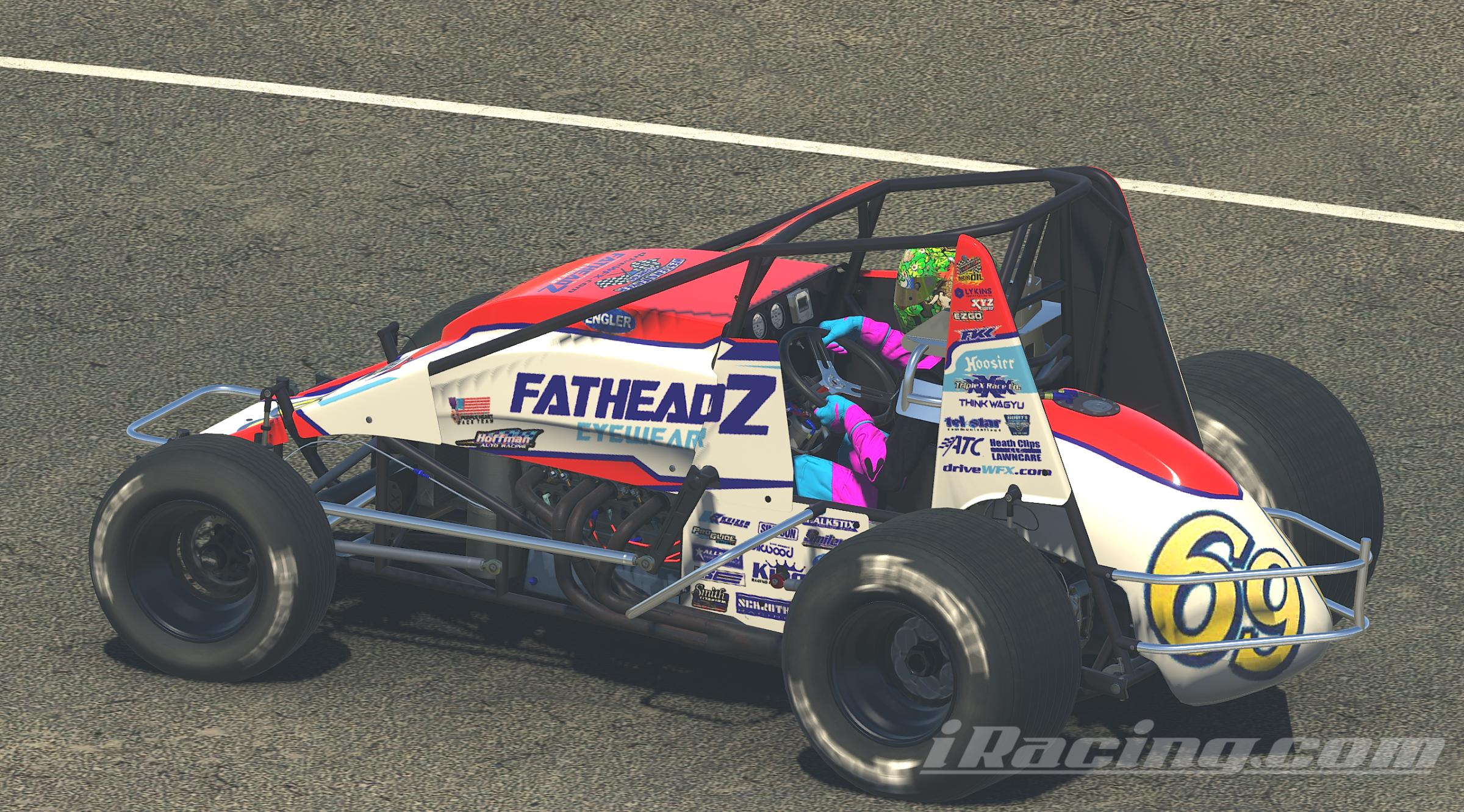 USAC Brady Bacon Fatheadz 69 W/Number by Jake Boyer - Trading Paints