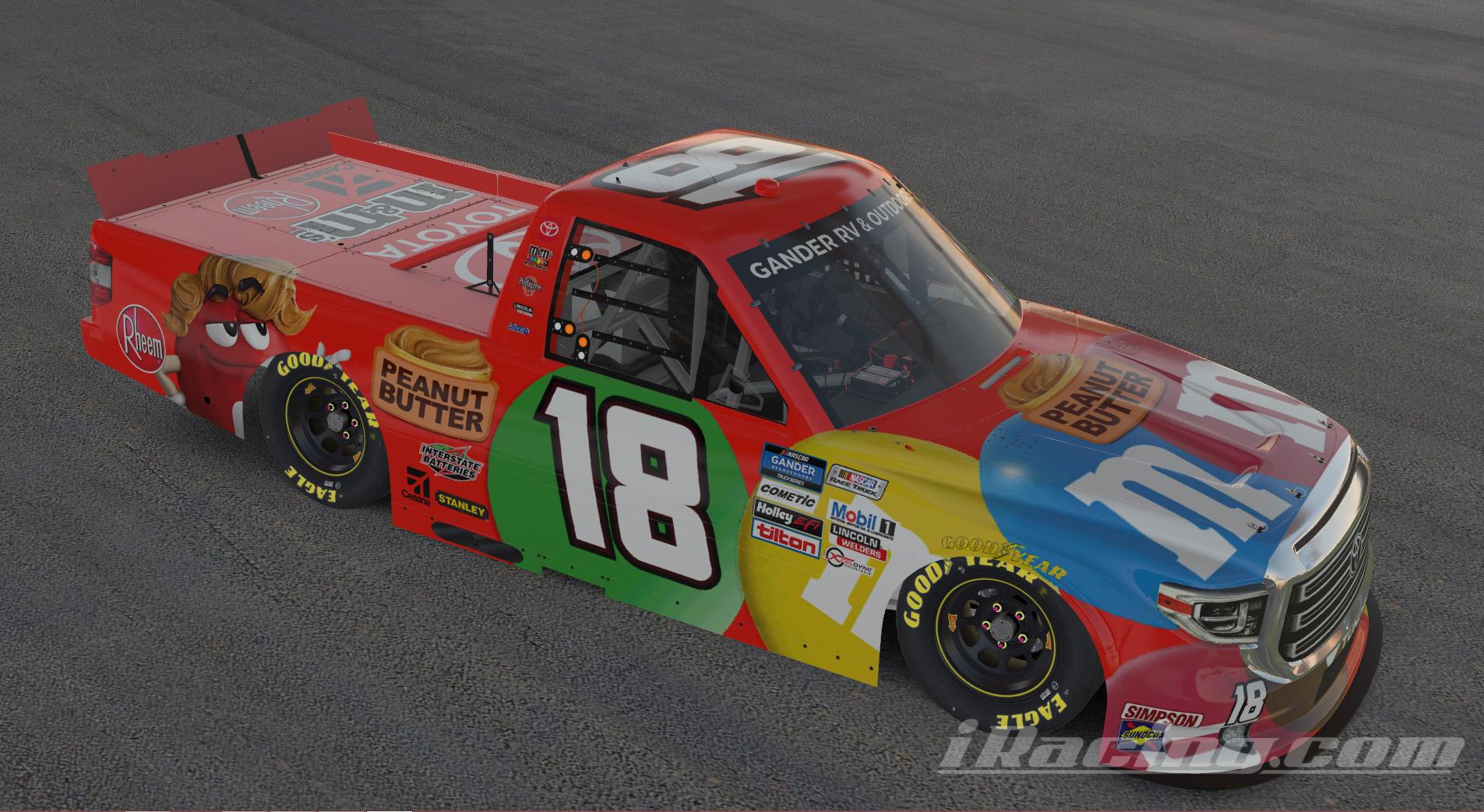 2020 Kyle Busch M&Ms Peanut Butter Fictional Toyota Tundra No Number by ...