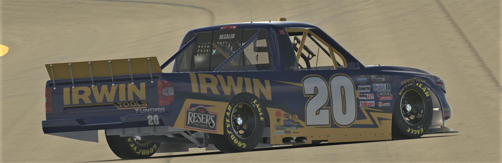 JGR: Erik Jones Irwin Tools Tundra. by Todd Ressler - Trading Paints