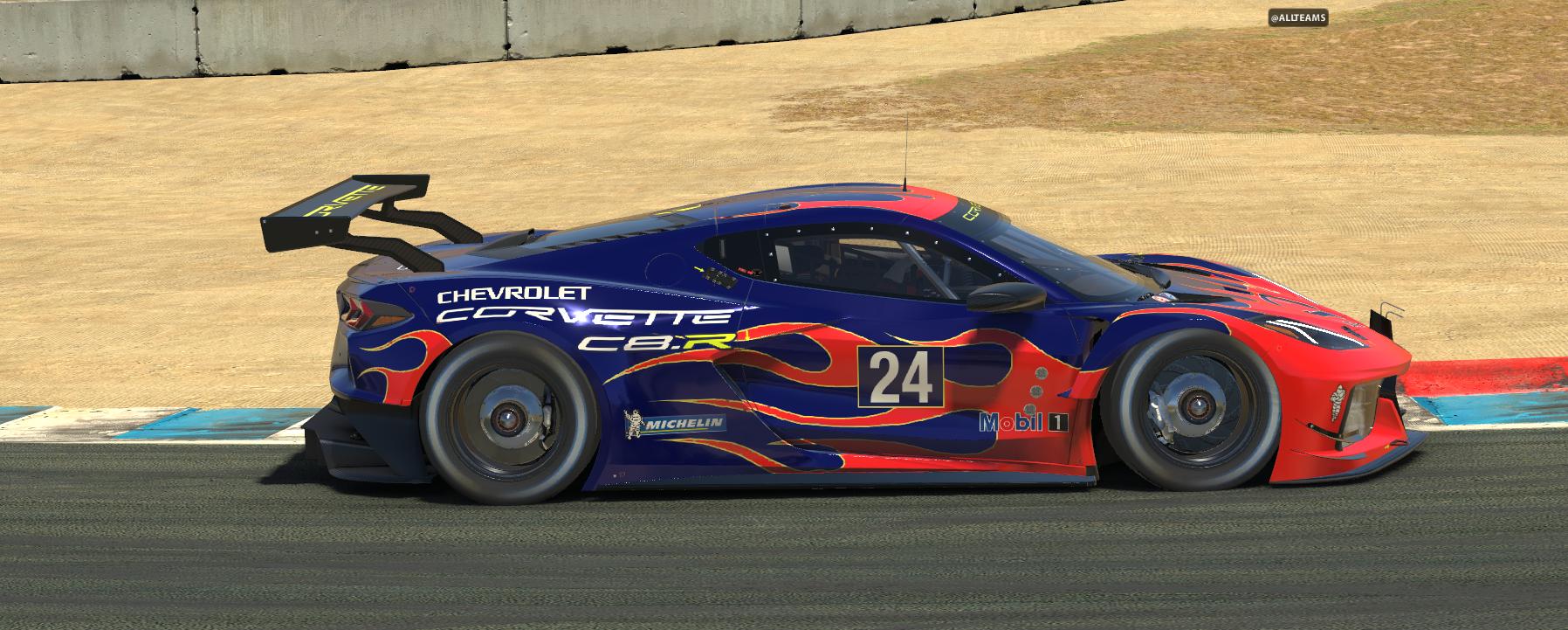 Flames Corvette C8.R Concept by Matthew A Tomelleri - Trading Paints