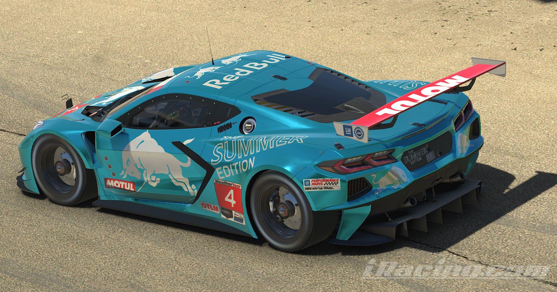 Red Bull Summer Edition Corvette C8R by Stephane Parent - Trading Paints