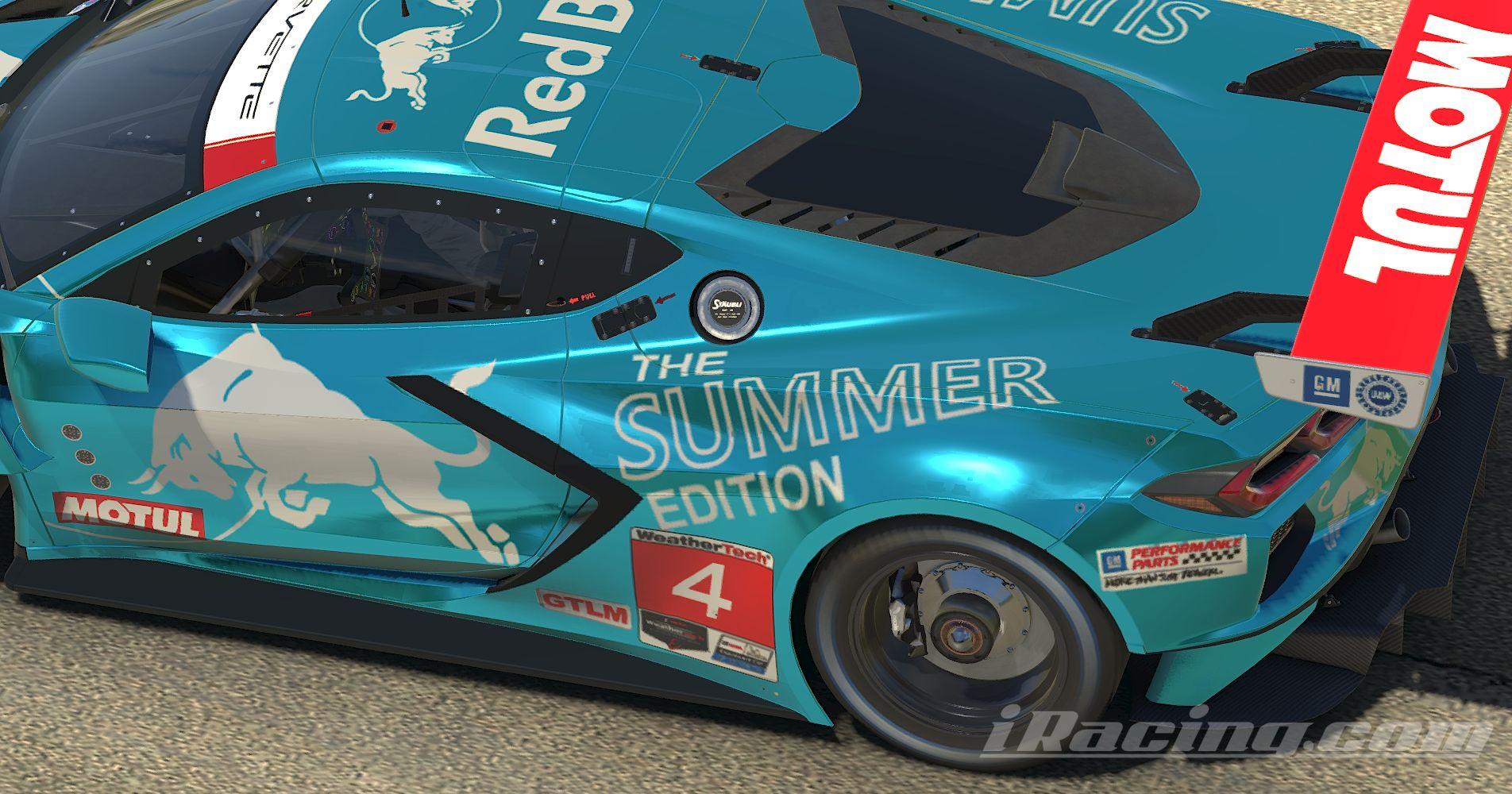 Red Bull Summer Edition Corvette C8R by Stephane Parent - Trading Paints