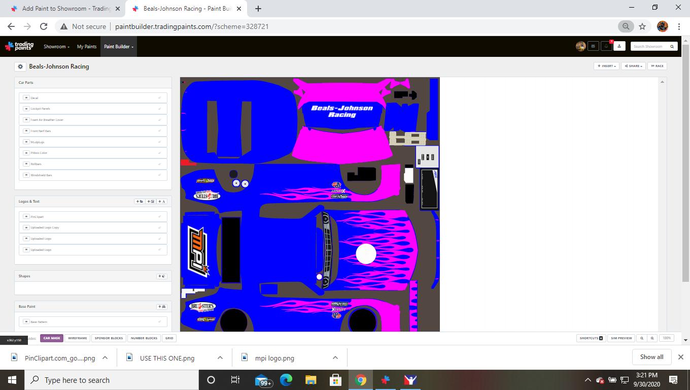 Beals-Johnson Racing by Charlie Beals - Trading Paints