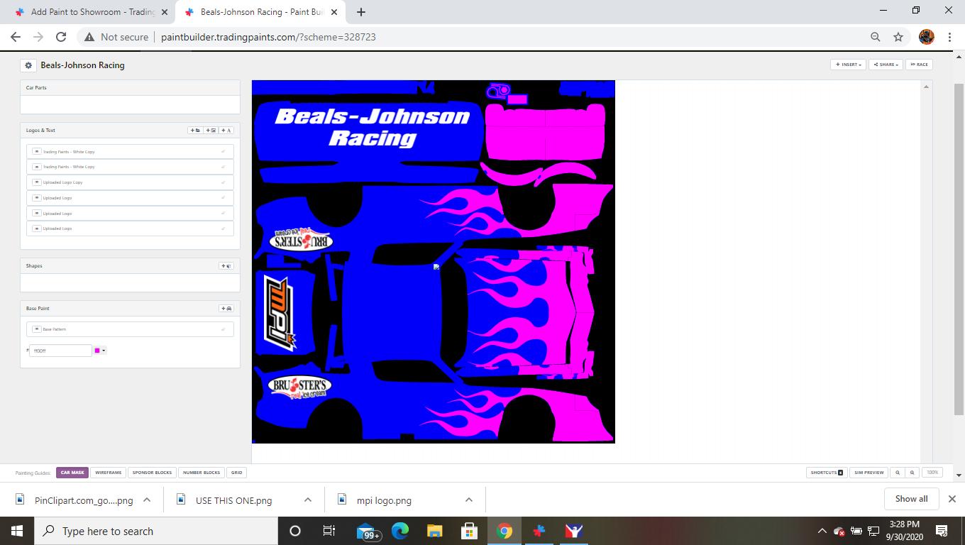 Beals-Johnson Racing by Charlie Beals - Trading Paints