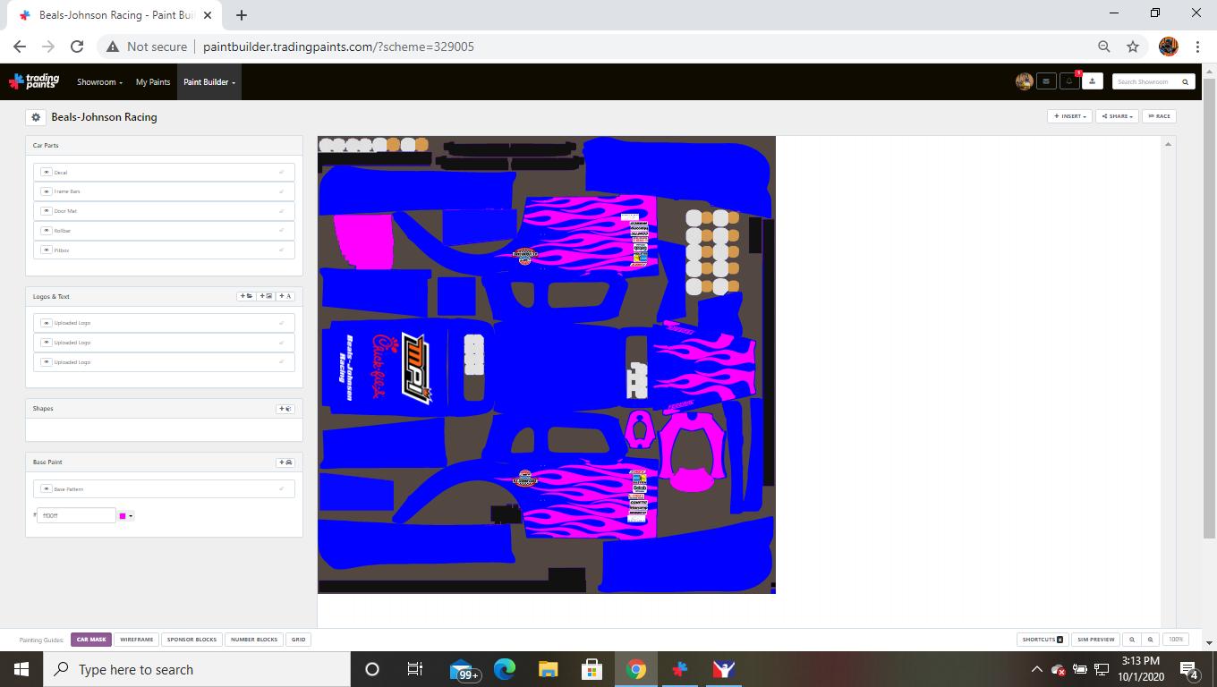 Beals-Johnson Racing by Charlie Beals - Trading Paints