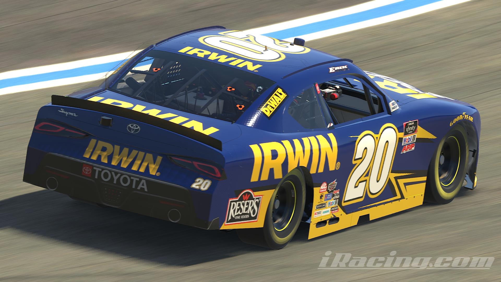 Erik Jones Irwin Tools Supra 2020 Number by Dylan Holland - Trading Paints