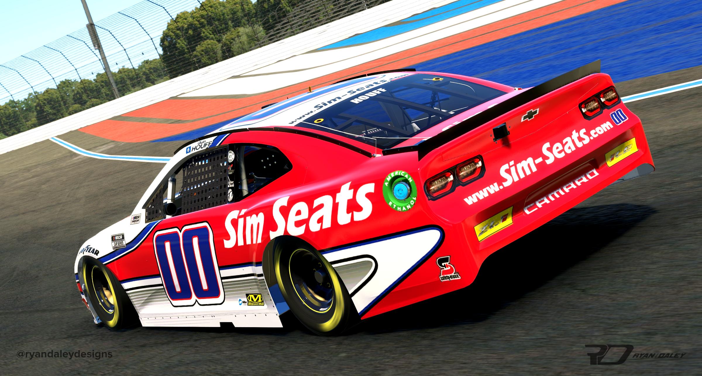 Official 2020 #00 Quin Houff Sim Seats No Numbers by Ryan Daley ...
