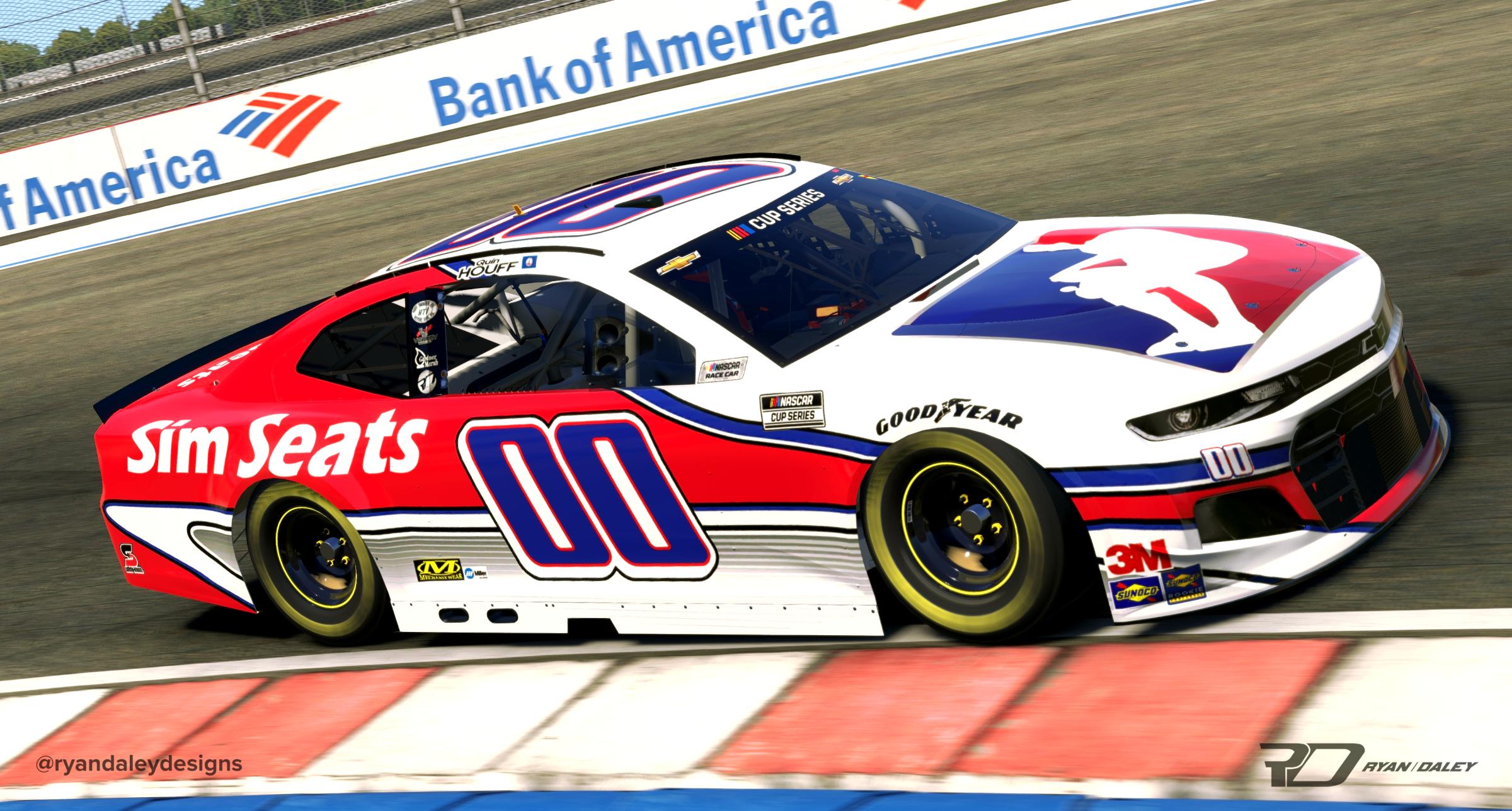 Official 2020 #00 Quin Houff Sim Seats With Numbers by Ryan Daley ...