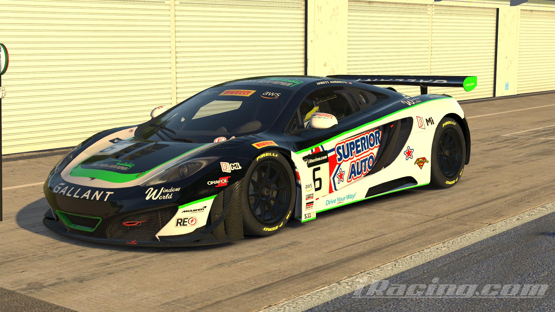 Jarett Andretti - McLaren Customer GT4 by Tyler Swartz2 - Trading Paints