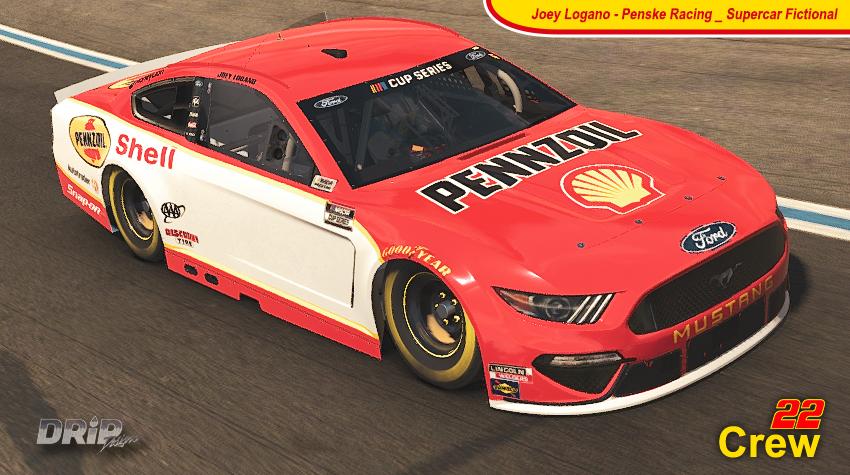 Joey Logano | Team Penske | Supercar Fictional *No Num* by Matt Danson ...