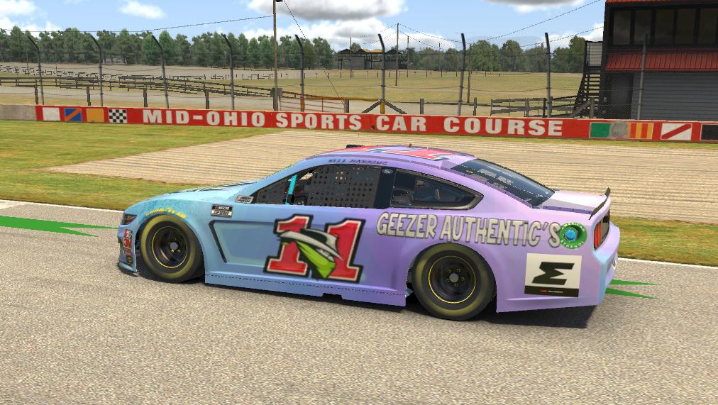 GEEZER AUTHENTICS EVAN WALL MEDIA CUP CAR by Bill Harkins - Trading Paints