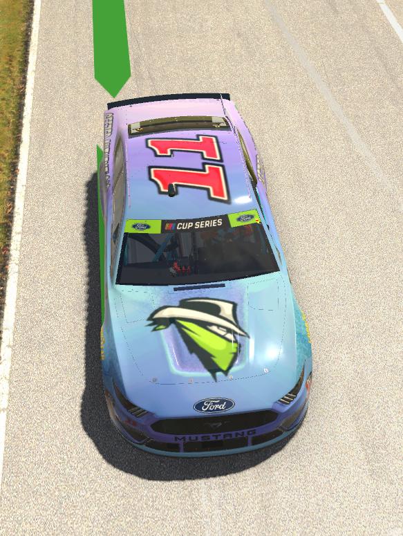 GEEZER AUTHENTICS EVAN WALL MEDIA CUP CAR by Bill Harkins - Trading Paints