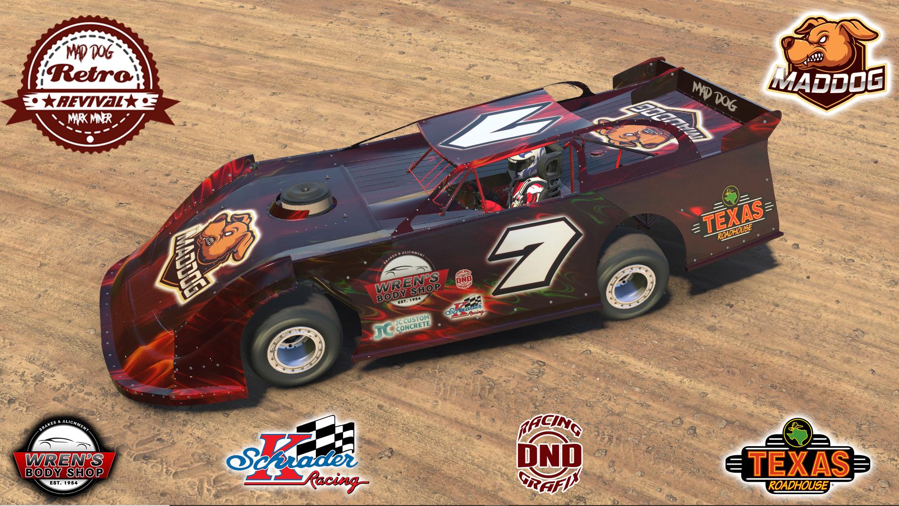 Retro Revival - Mad Dog Mark Miner #7 Dirt Late Model by Ricky ...