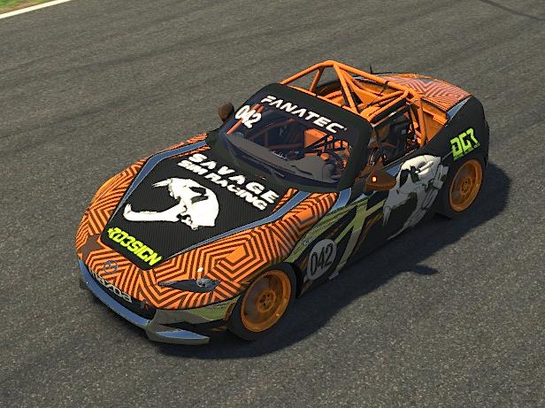 Savage Sim Racing Team livery by Wayne Bennett - Trading Paints