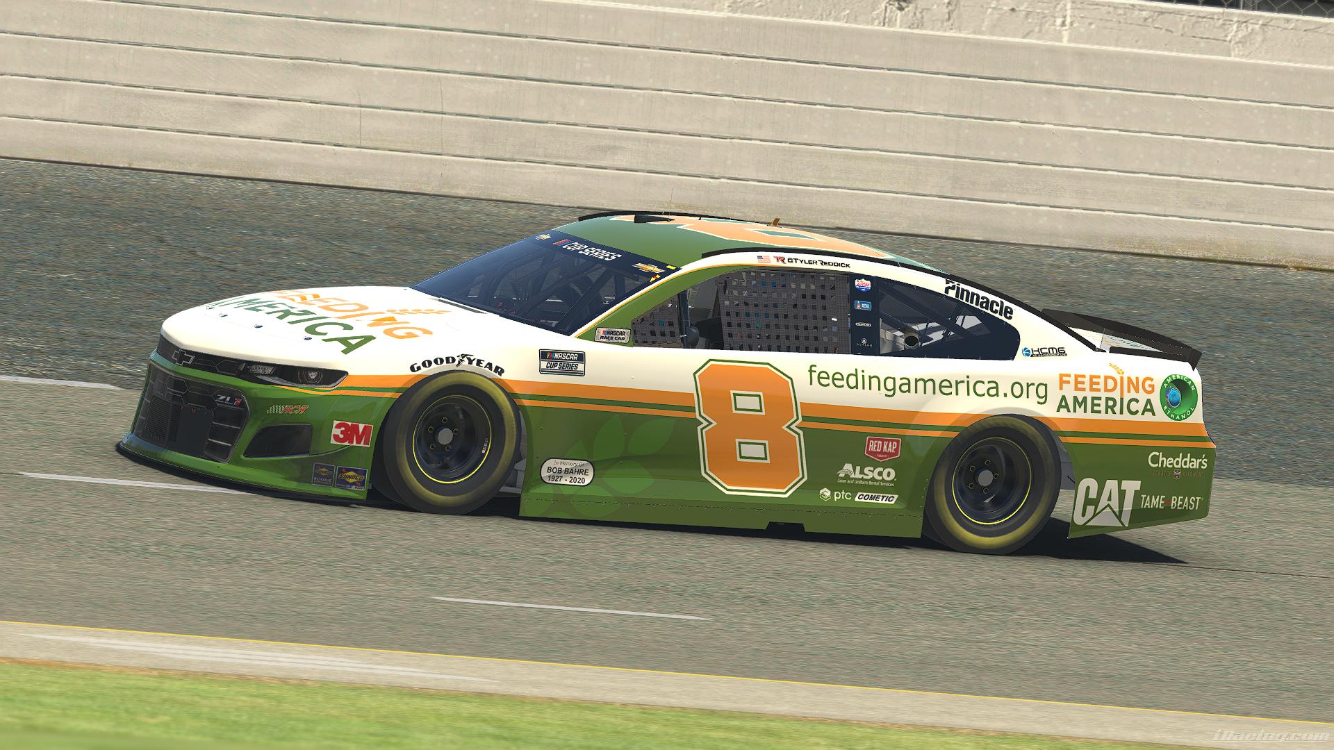 RCR Tyler Reddick Feeding America by Austin G Johnson - Trading Paints