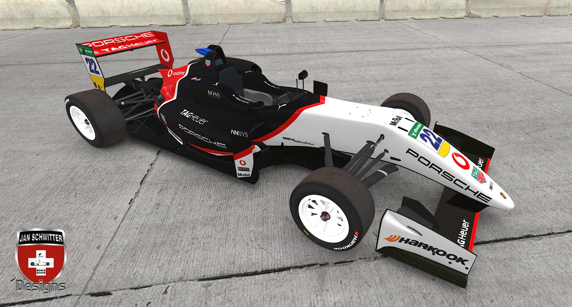 Dallara F317 - Porsche - Formula E 19-20 by Jan Schwitter - Trading Paints