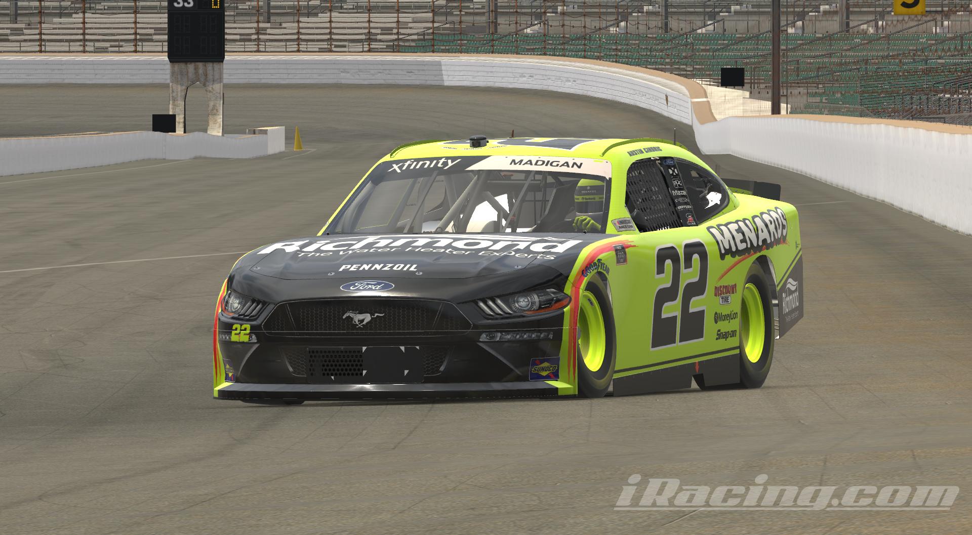 2020 Austin Cindric Menards / Richmond by Joseph Madigan - Trading Paints