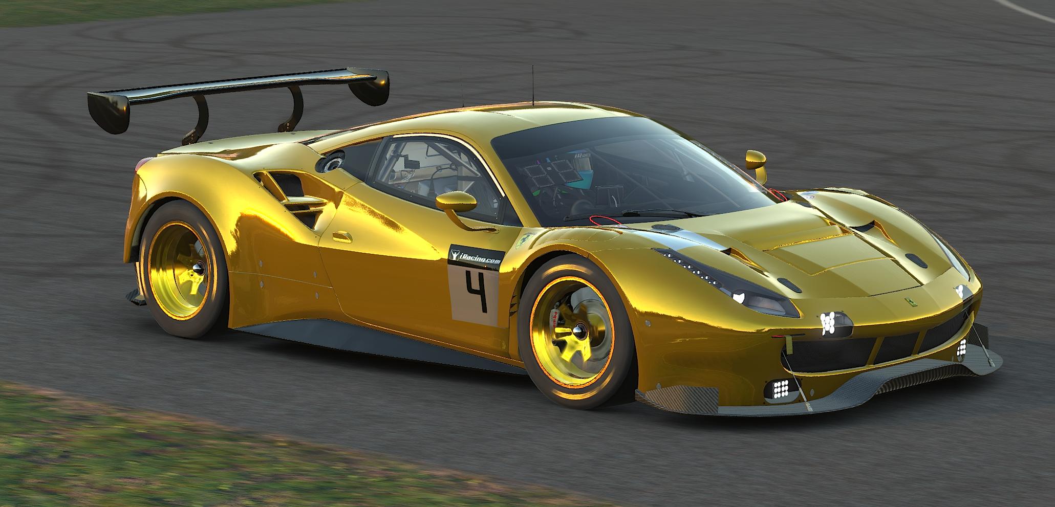 Ferrari 488 GT3 Gold by Eric Young3 - Trading Paints