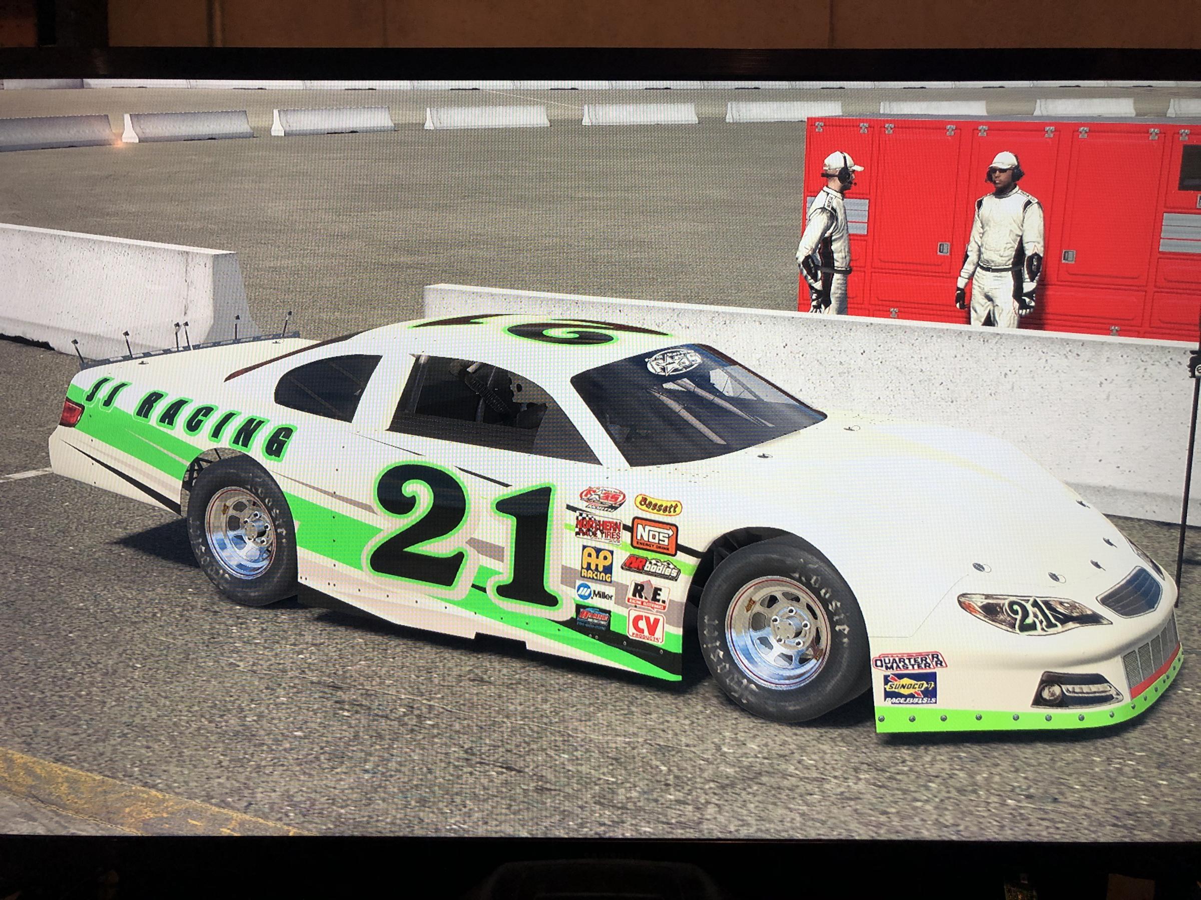 White JJ Racing Joe Fernandez Super Late Model by Jonathan Dickerman ...