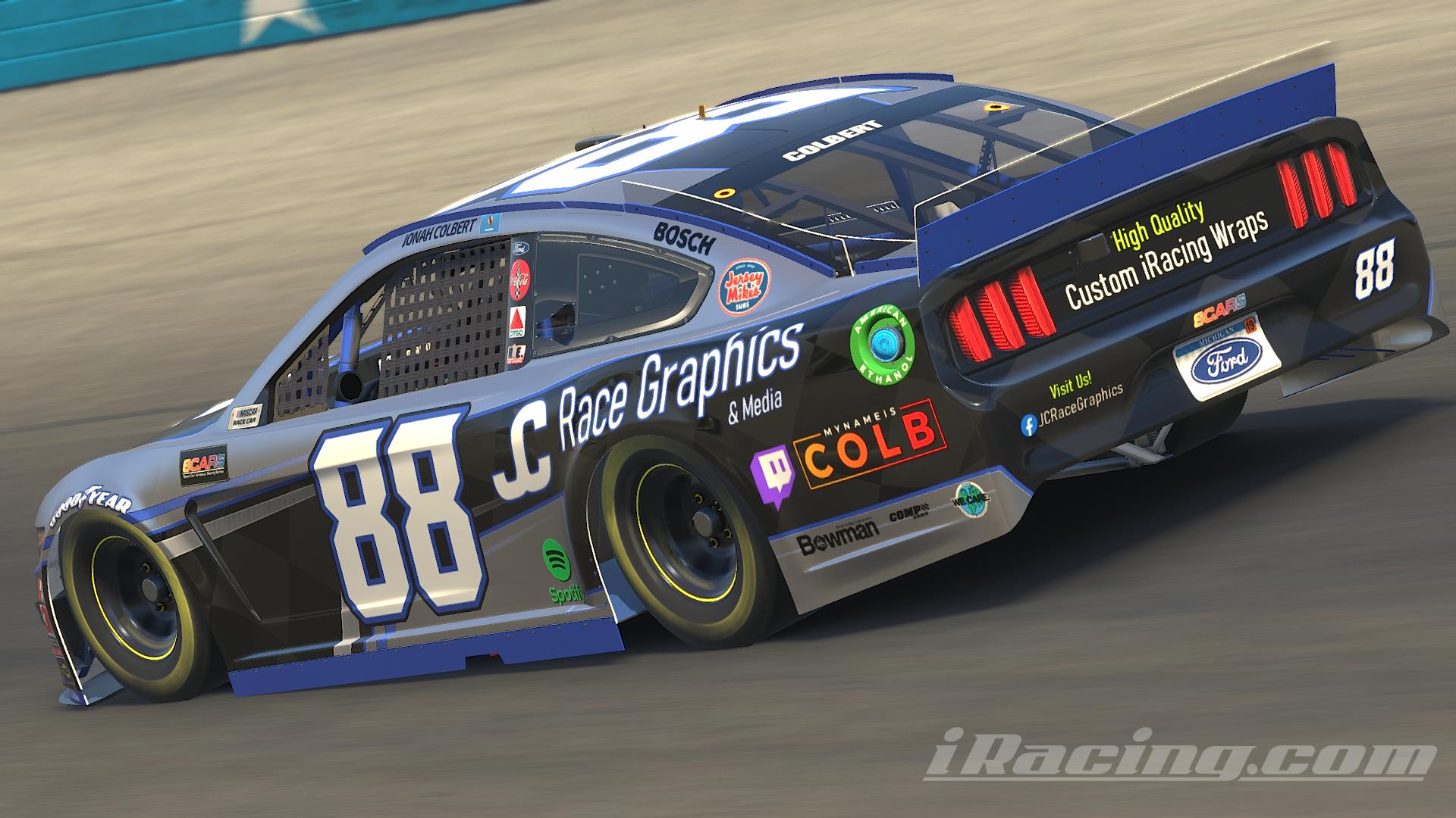 JC Race Graphics - Blue Trim (Custom Number) by Jonah Colbert - Trading ...