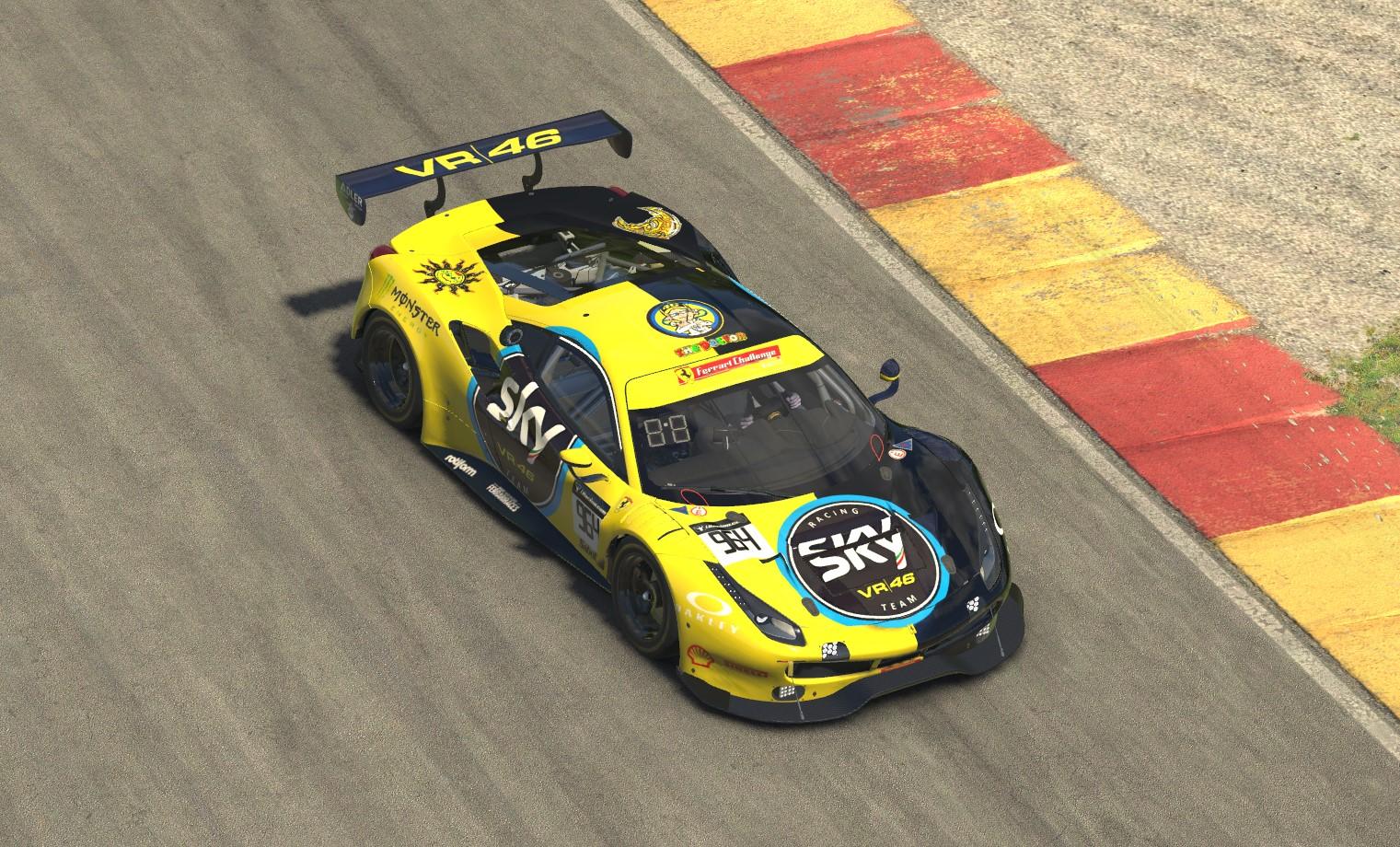 Ferrari 488 GT3 VR46 Sun and Moon by Stephen Phillips3 - Trading Paints