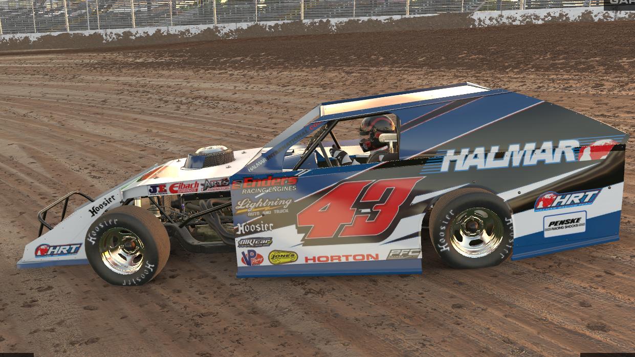 Jimmy Horton #43 Dirt UMP Modified, custom number by John Schuenemann ...