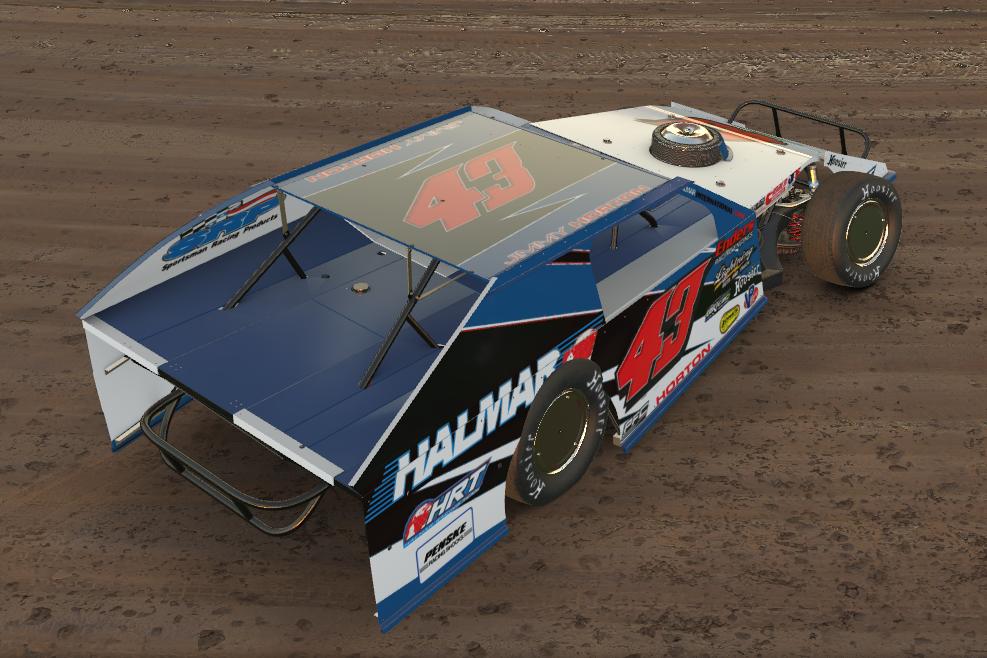 Jimmy Horton #43 Dirt UMP Modified, custom number by John Schuenemann ...