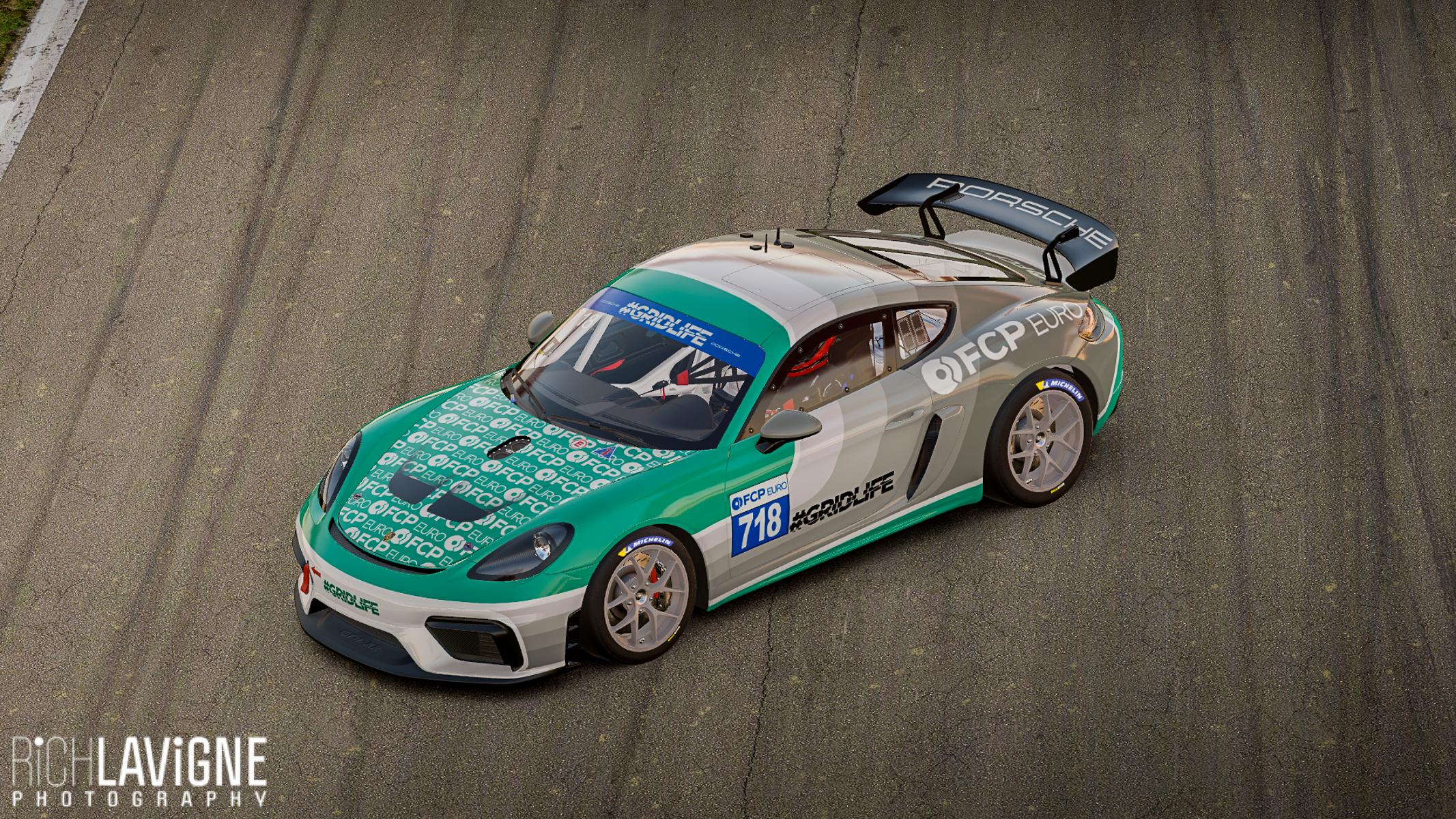 GridLife FCPEuro Cayman GT4 - Green/Grey color way by Richard Lavigne ...