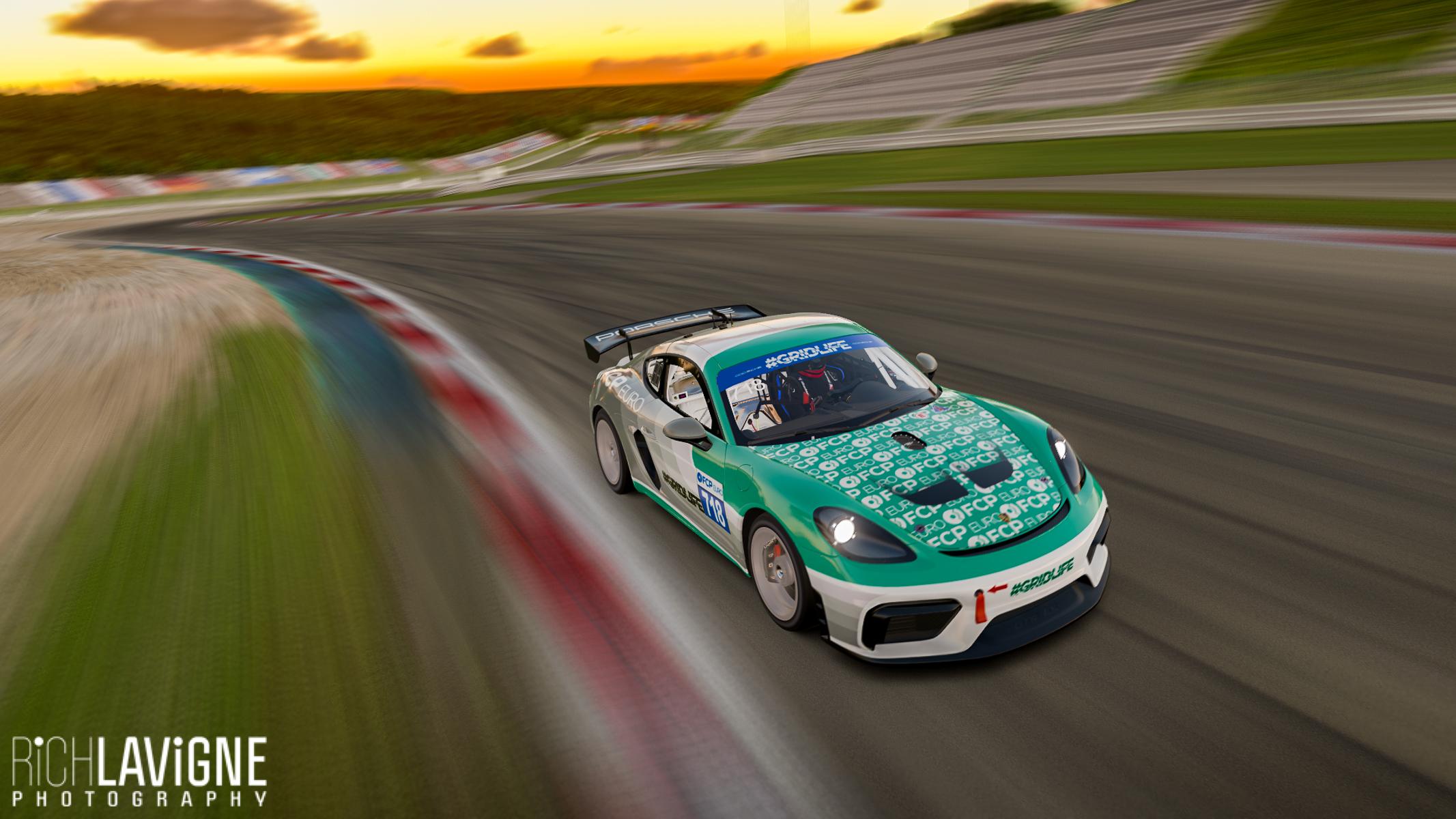 GridLife FCPEuro Cayman GT4 - Green/Grey color way by Richard Lavigne ...
