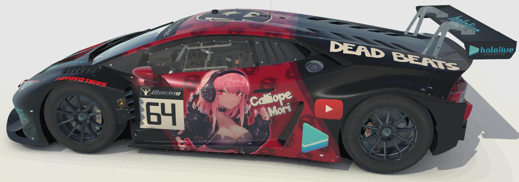 Calliope Mori Hololive EN Lamborghini Huracan GT3 EVO by Brandon Dollar ...