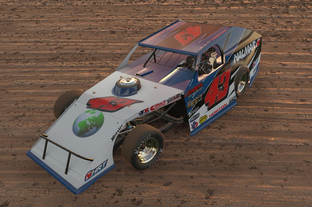 Jimmy Horton, no# HTR Dirt UMP Modified, sim stamped by John ...