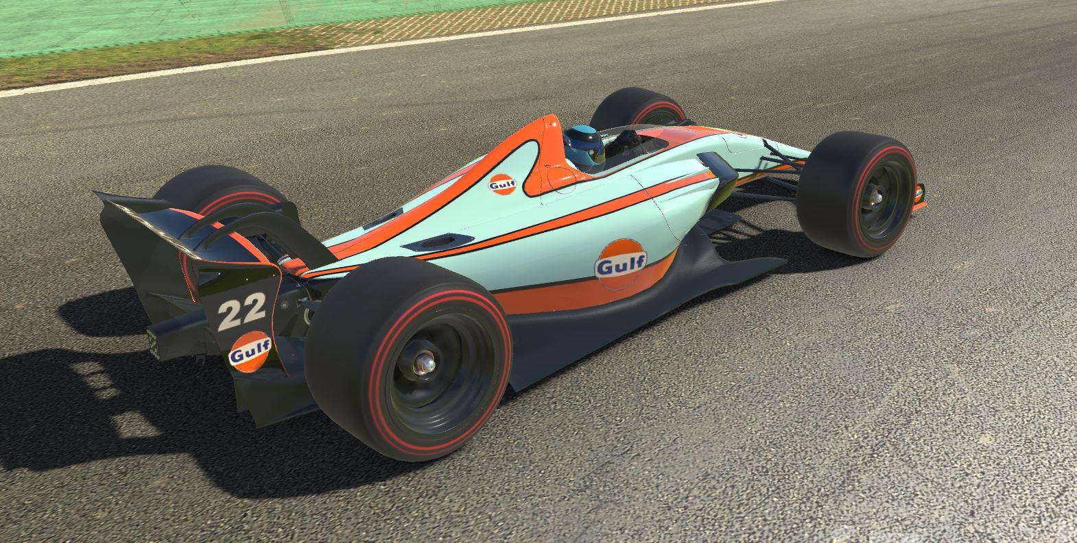 Gulf Racing iR-01 Livery by James D. - Trading Paints