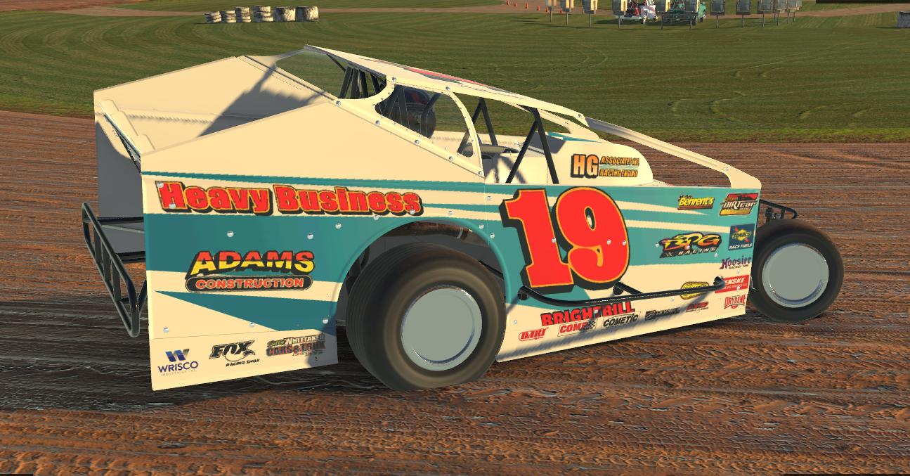Kenny Brightbill no#, BPG Racing Dirt Modified, sim stamped by John ...
