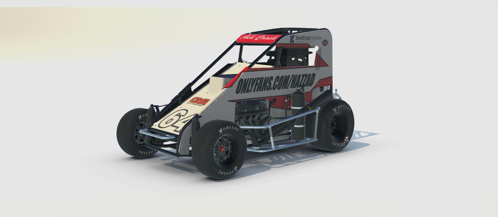 Ash Crash Ewing - Midget White/Black/Red by Kinser Claridge - Trading ...