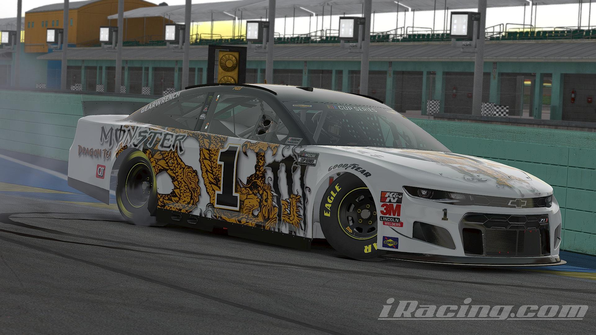 Kurt Busch 2020 Chevy Camaro Monster Dragon Tea (SIM STAMP) by Alan H ...