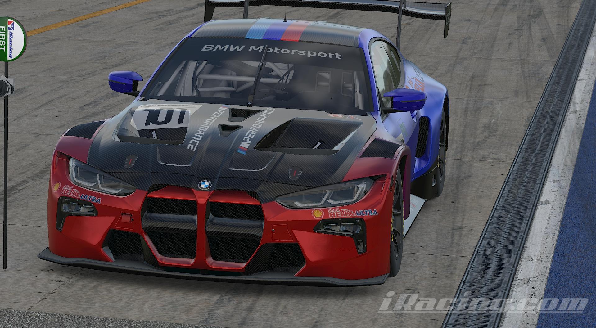 BMW M4 GT3 Tri color & Carbon by Marshall W. - Trading Paints