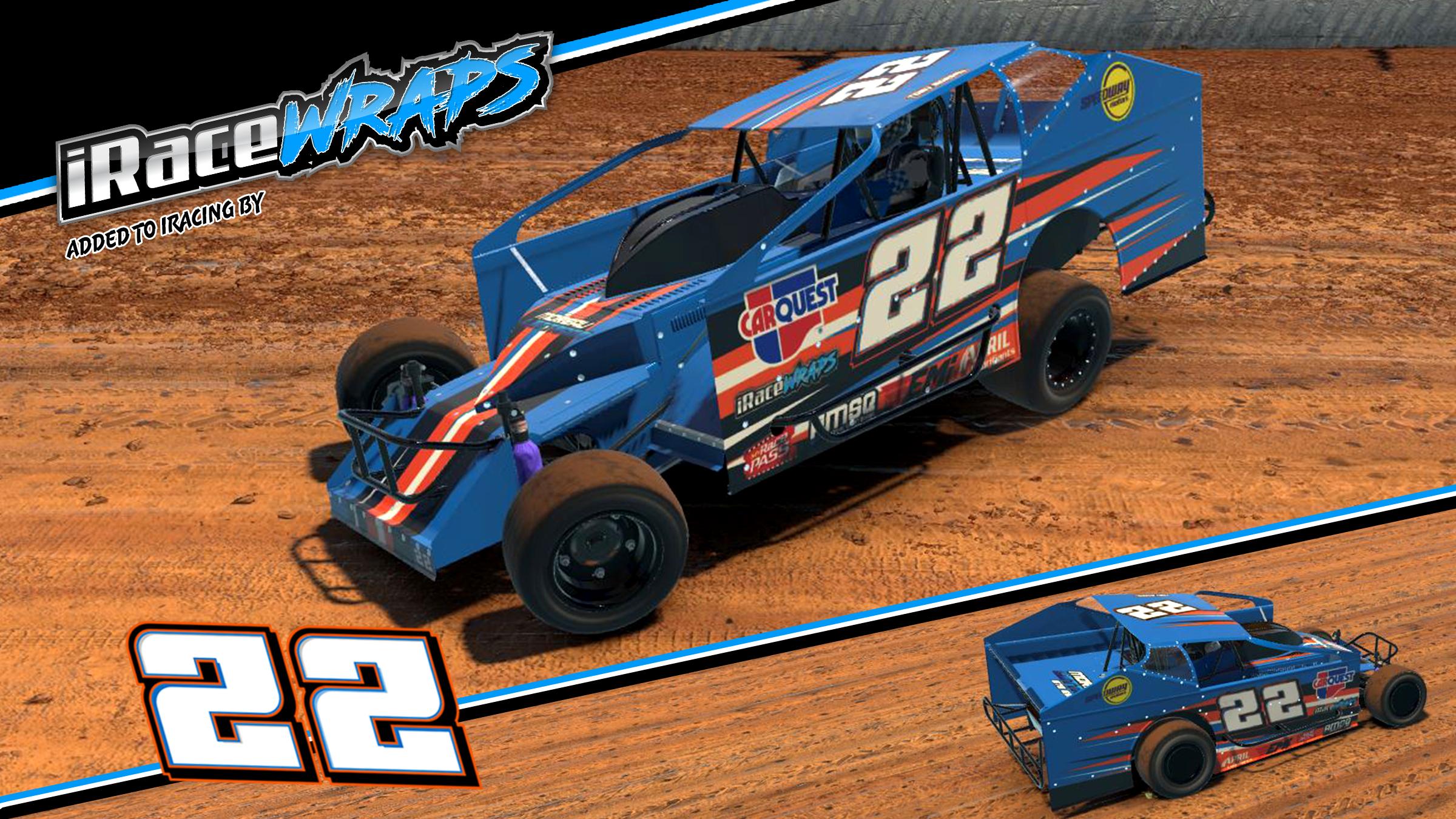 Tomy Moreau - Dirt Big Block Modified from iRaceWraps by Michael E ...