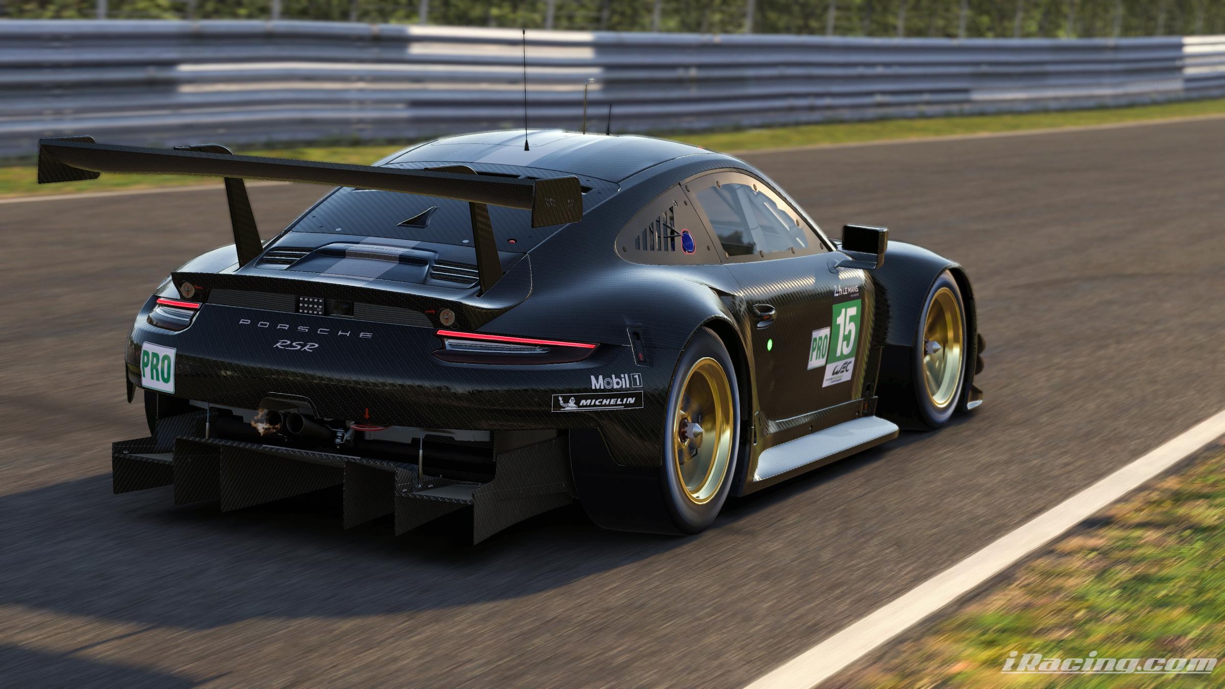 Porsche RSR Carbon blackout by Todd Rushing - Trading Paints