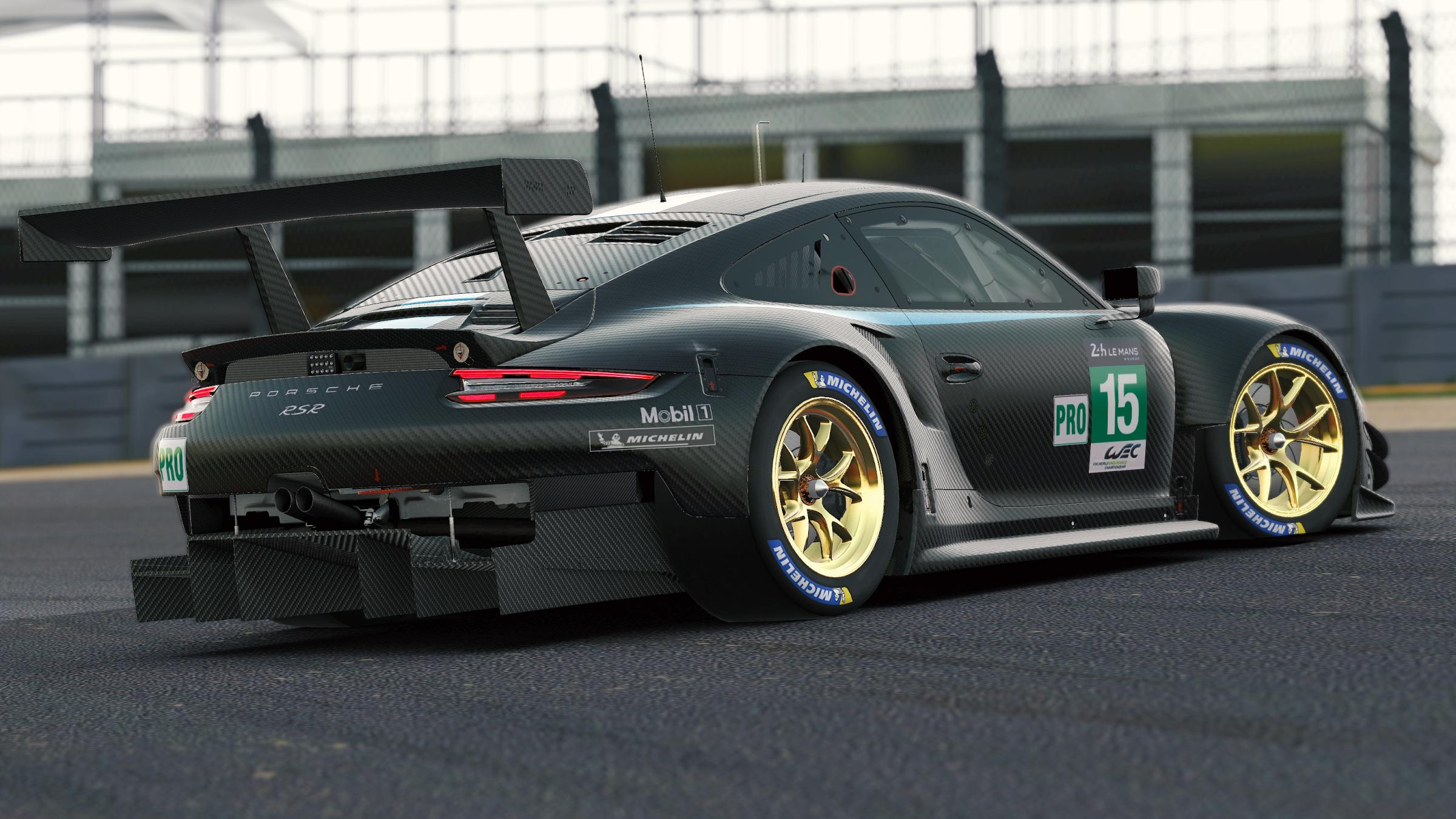 Porsche 911 RSR Satin Carbon Fiber by Todd Rushing - Trading Paints