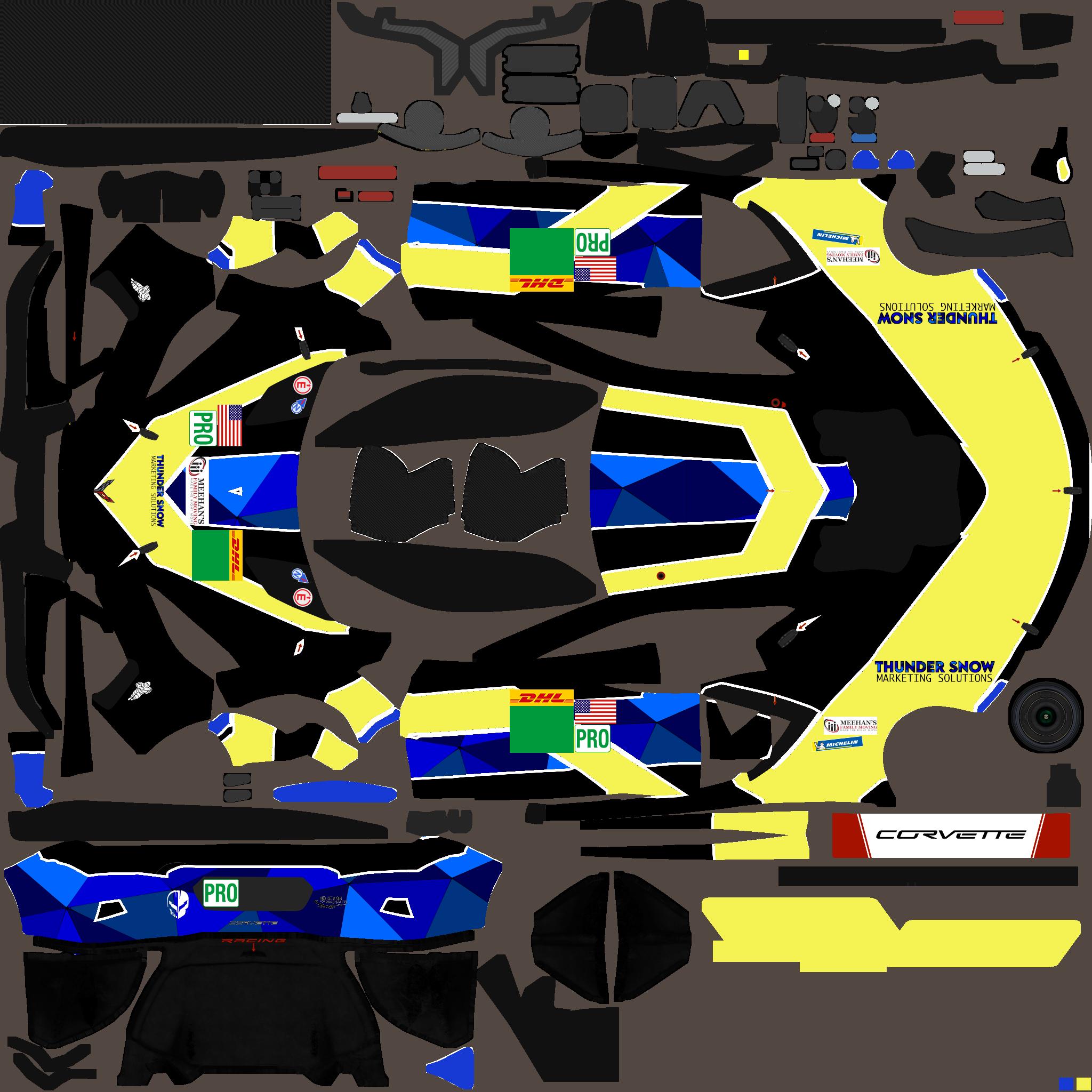 Thunder Snow Corvette Black by Tyler Pursley - Trading Paints