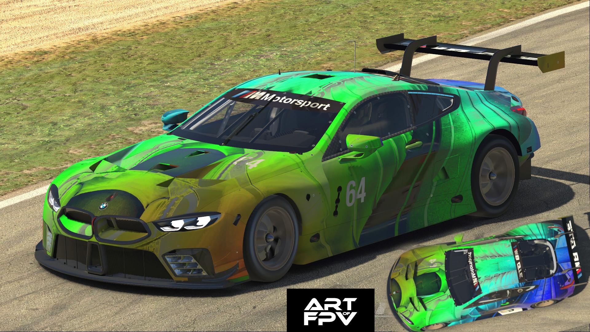 ARTofFPV - BMW M8 GTE - Rainbow by Christian Dotter - Trading Paints