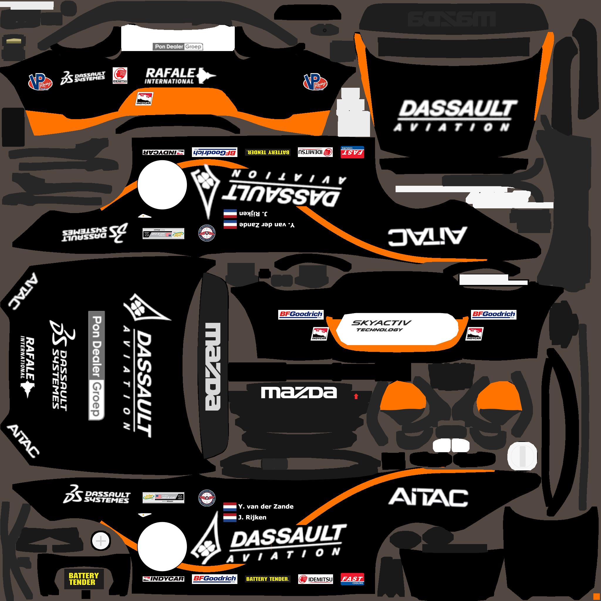 Dassault Aviation Orange by Yannick van der zande - Trading Paints