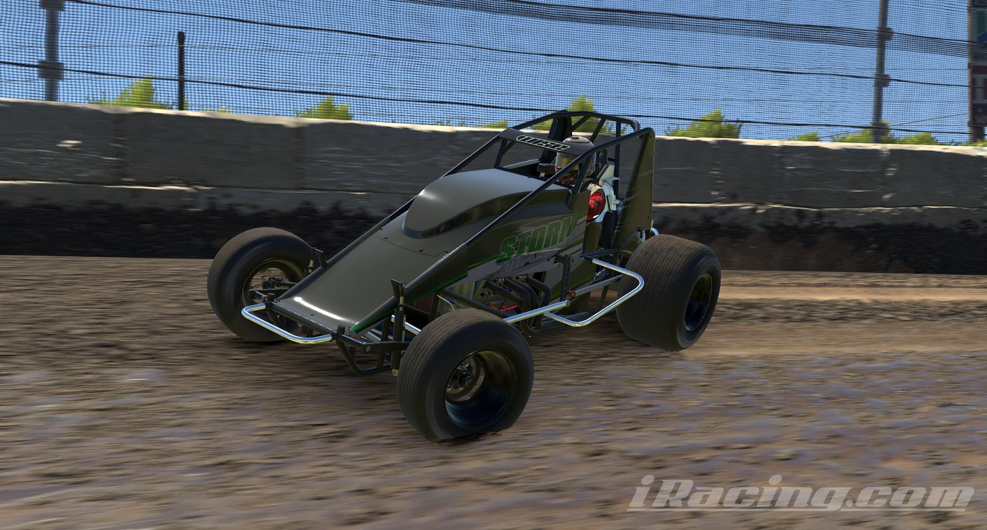 Hunter Wises Non-Wing Sprint Car by Caleb Shietze - Trading Paints