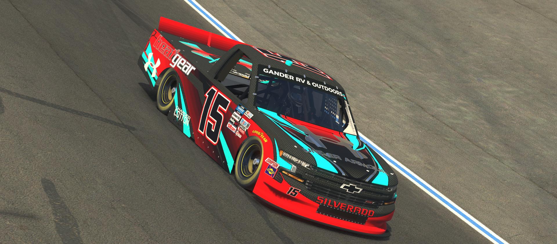 Carbon Fiber Under Armor HeatGear Silverado, Red/Cyan/Chrome by Calvin ...