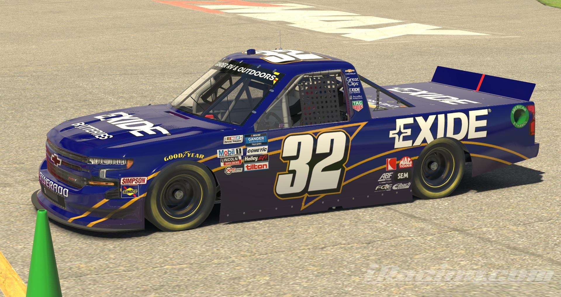 Throwback Mark Martin 32 Exide Batteries Chevrolet Silverado by Jacob ...